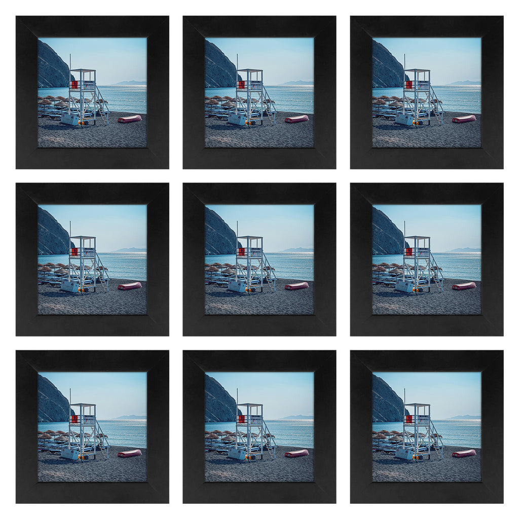 4x4 Wood Frames with Tempered Glass (9 Pack)– Frametory